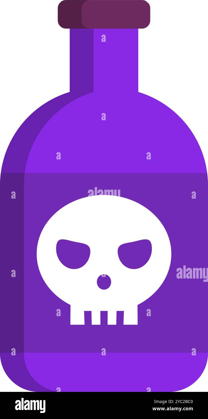 Bottle potion danger laboratory Stock Vector Images - Alamy