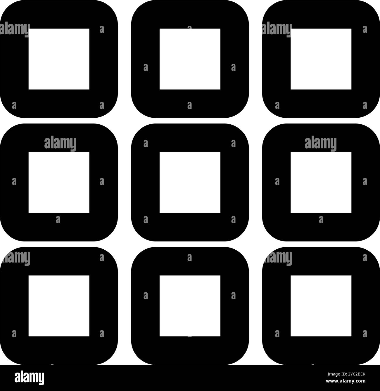 Simple menu icon. Menu UI. Editable vector Stock Vector Image & Art - Alamy