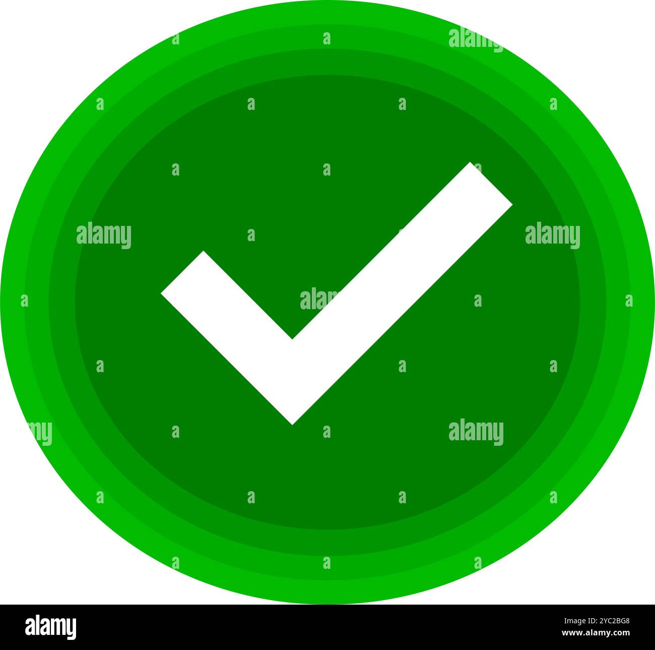 Round check mark icon. Decision option. Editable vector Stock Vector Image & Art - Alamy