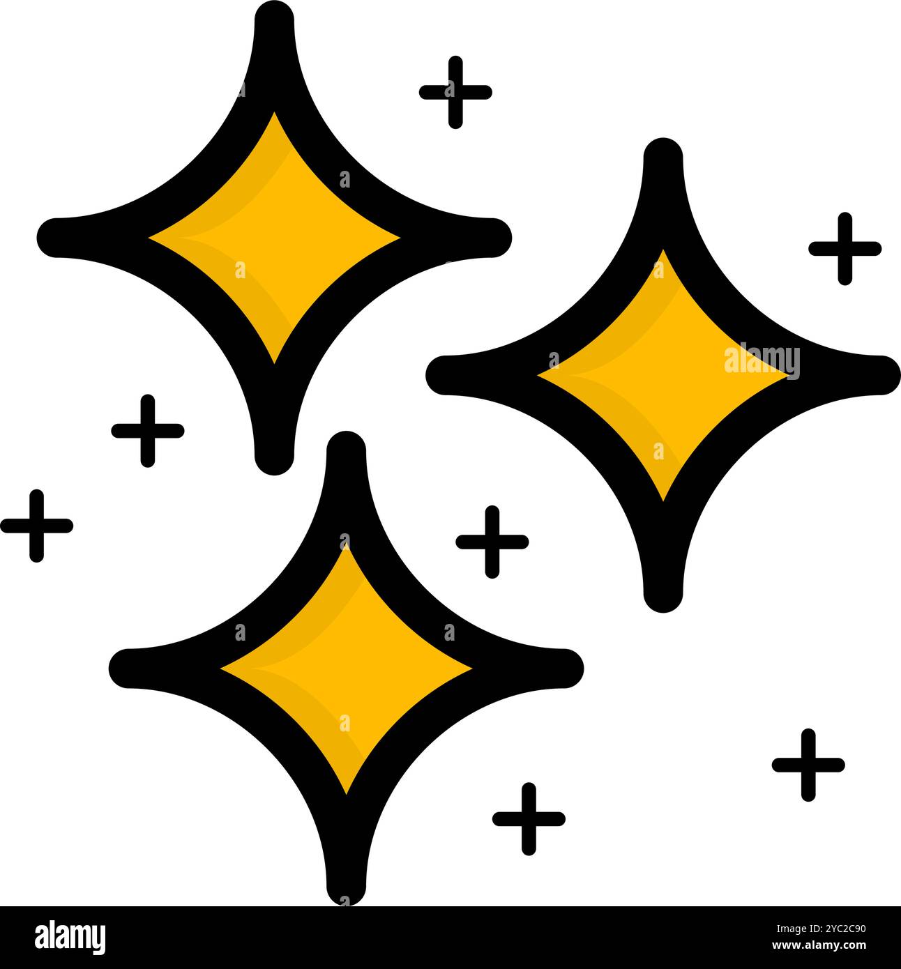 Glitter icon. Clean up icon. Sparkle. Editable vector Stock Vector ...