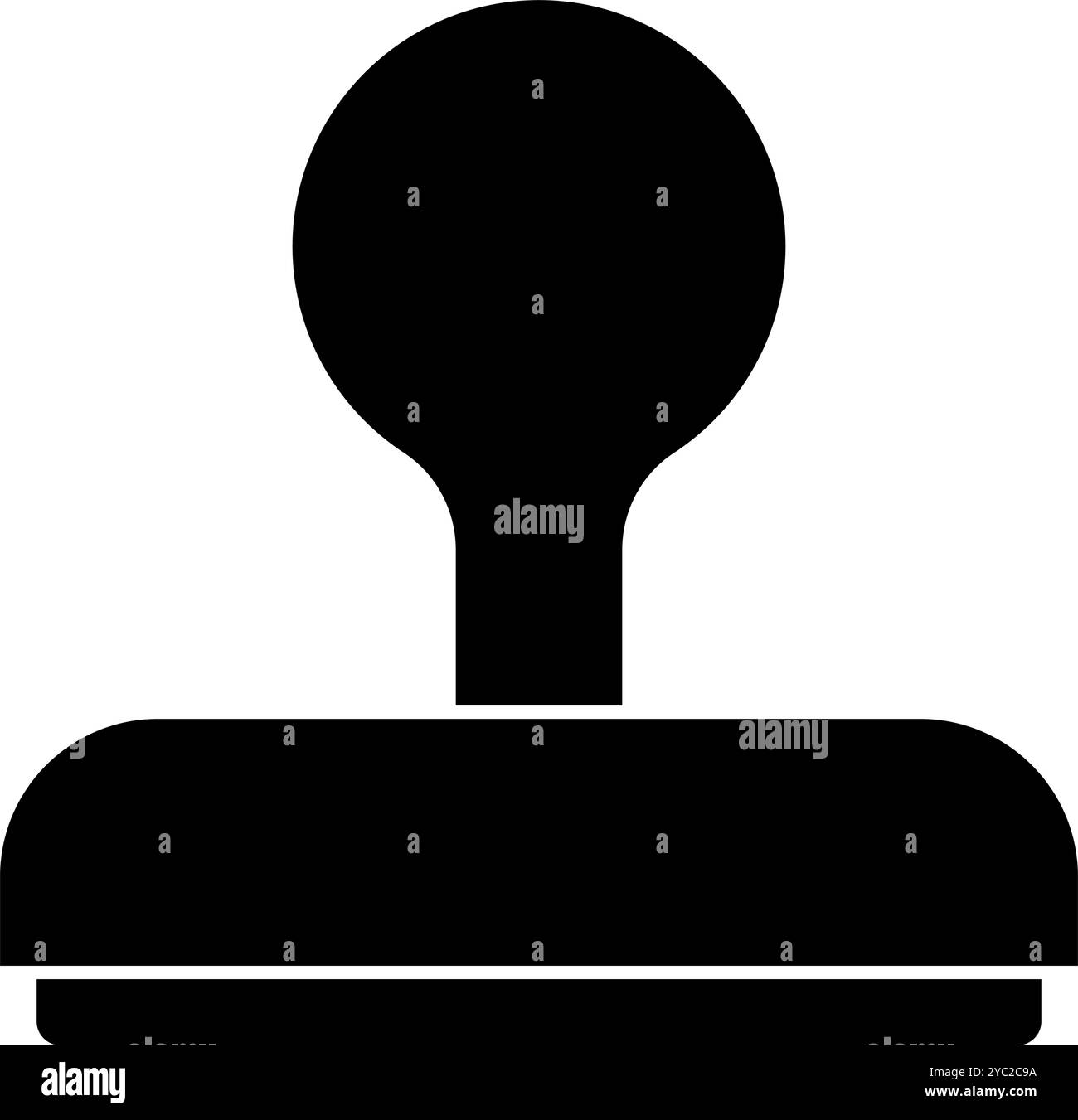 Stamp silhouette icon. Simple stamp vector icon. Vector Stock Vector ...