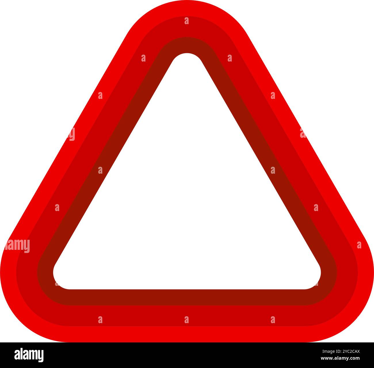Simple red triangle sign. Editable vector Stock Vector Image & Art - Alamy