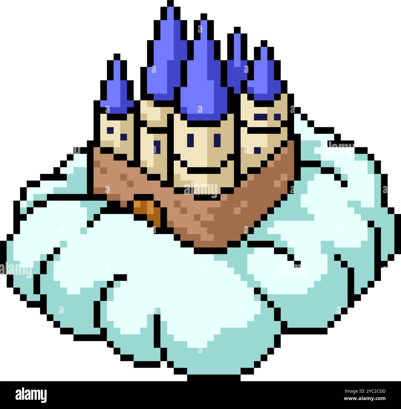 Pixel art castle Cut Out Stock Images & Pictures - Alamy