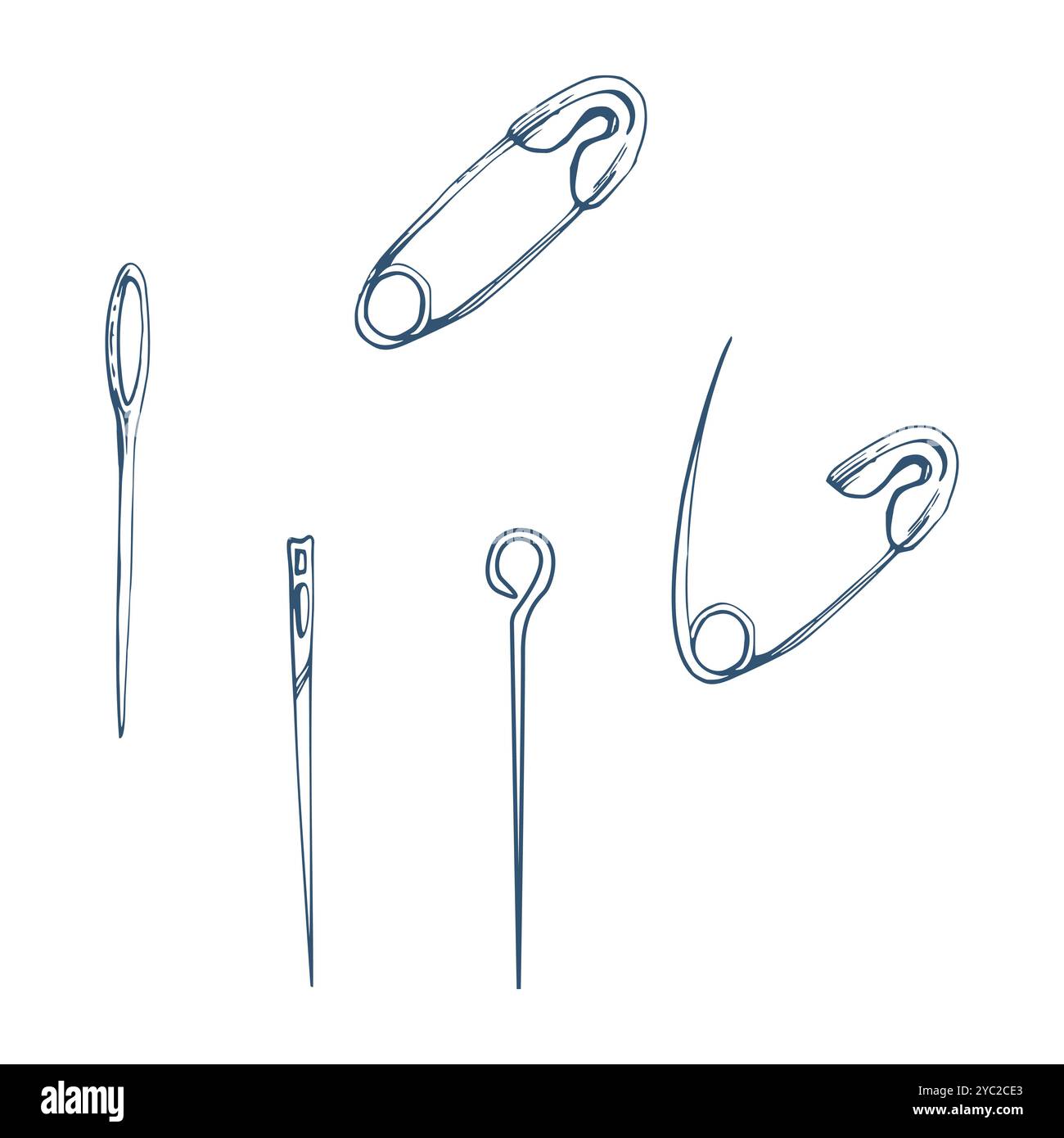 Upholstery needles Stock Vector Images - Alamy