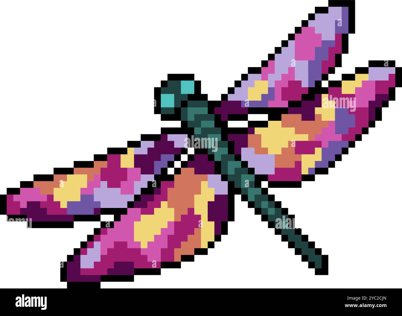 Dragonfly pixel art hi-res stock photography and images - Alamy