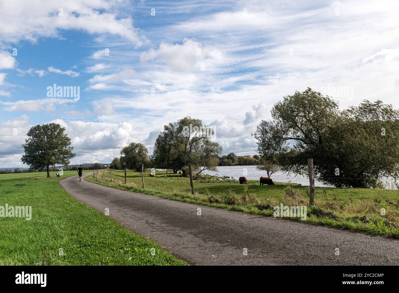 Thionville France 1st October 2024. Pastoral scene North of the town as ...