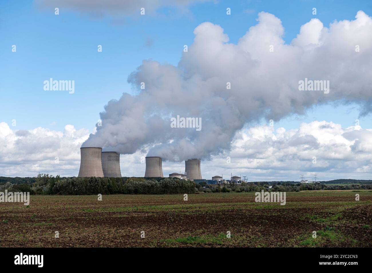 Cattenom France 1st October 2024. Cattenom Nuclear Power Plant operated ...