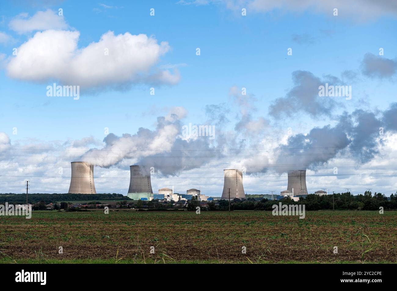 Cattenom France 1st October 2024. Cattenom Nuclear Power Plant operated ...