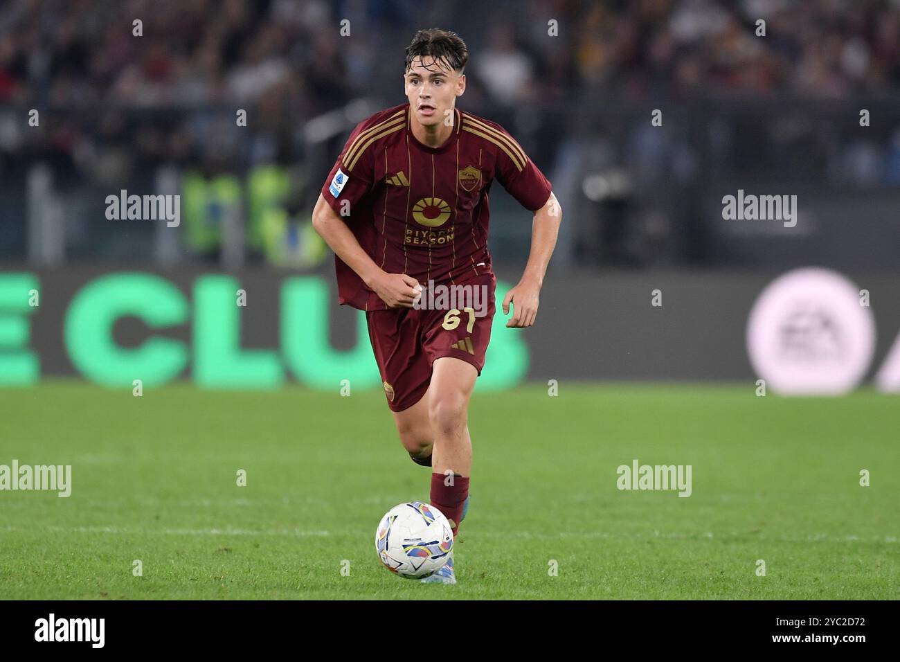Niccolo Pisilli of AS Roma during the Serie A football match between AS ...