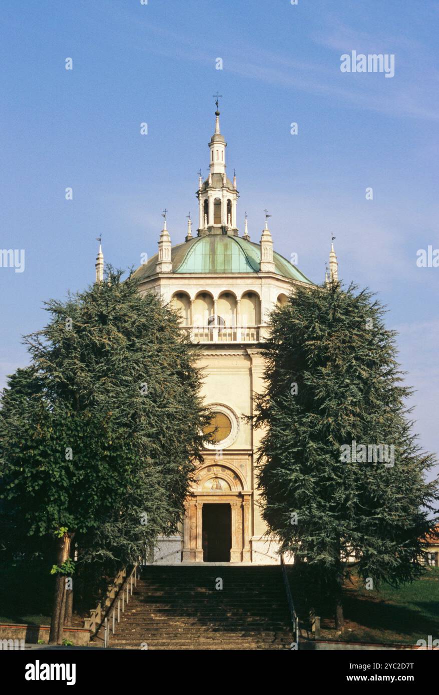 Church, 19th century Workers' Village, Villaggio Crespi d'Adda, UNESCO ...