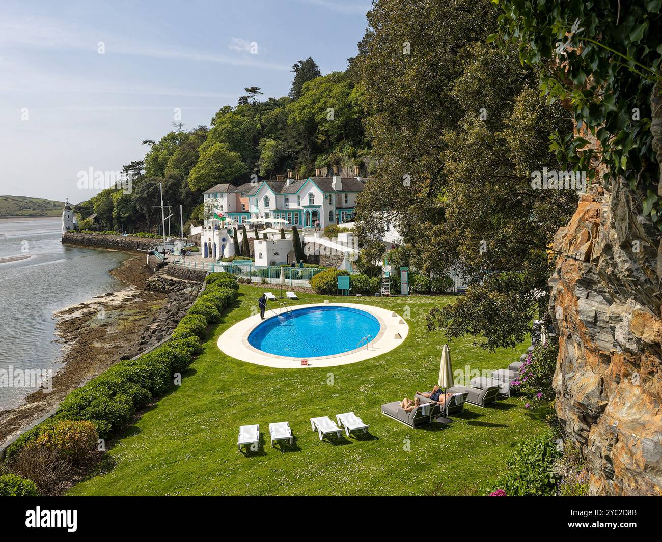 Portmeirion village in Gwynedd, North Wales, where 1960s TV series The ...
