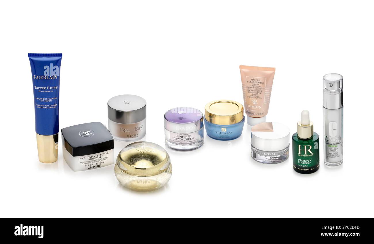 Barcelona- Spain- August 2021. Collection set of different types of ...