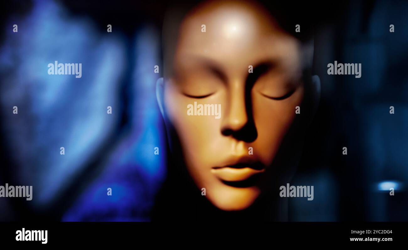 Shallow focus against conceptual image of mannequin head meaning ...