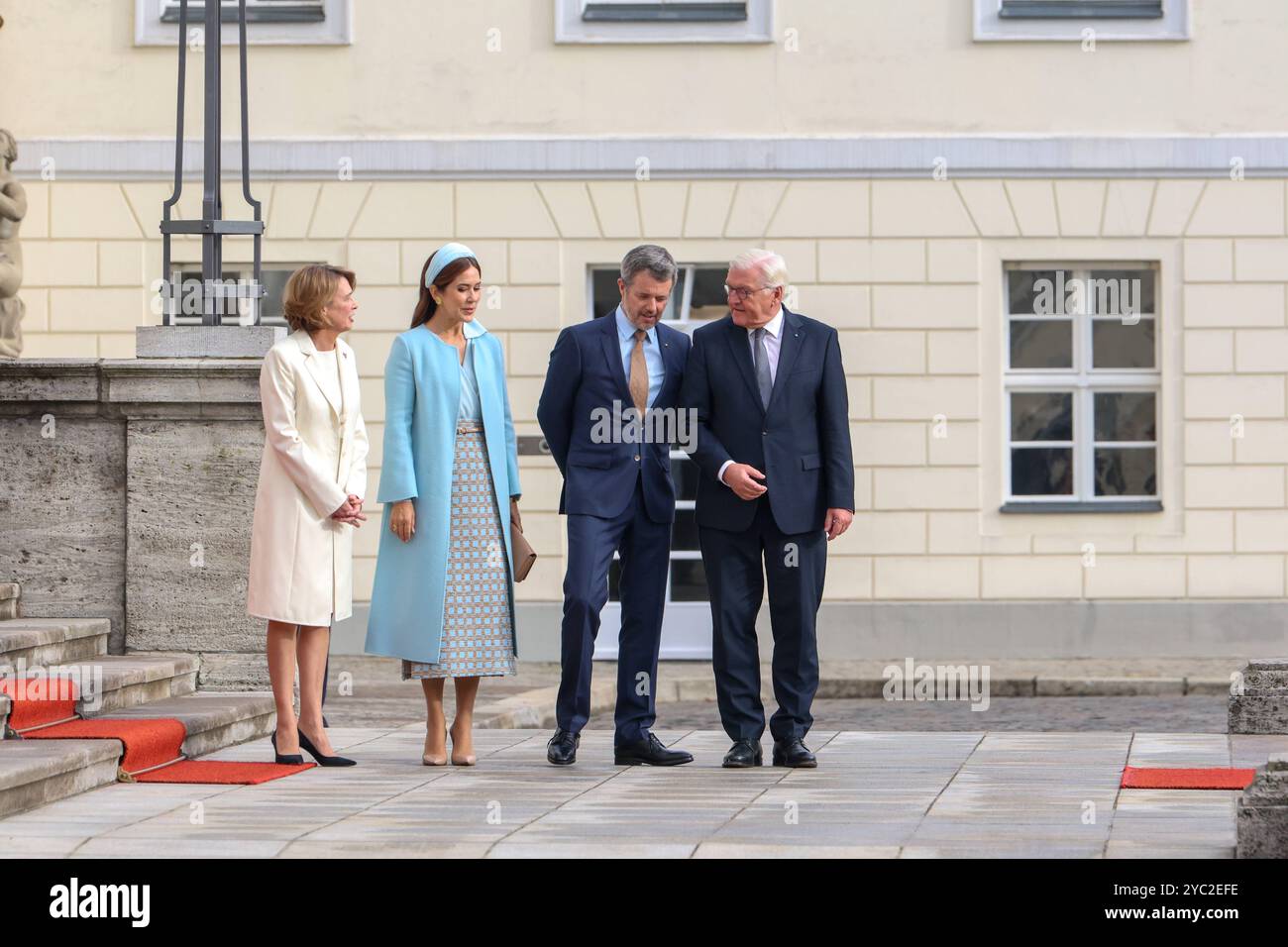 Danische Royals in Deutschland. Begrüßung des dänischen Königspaars mit ...