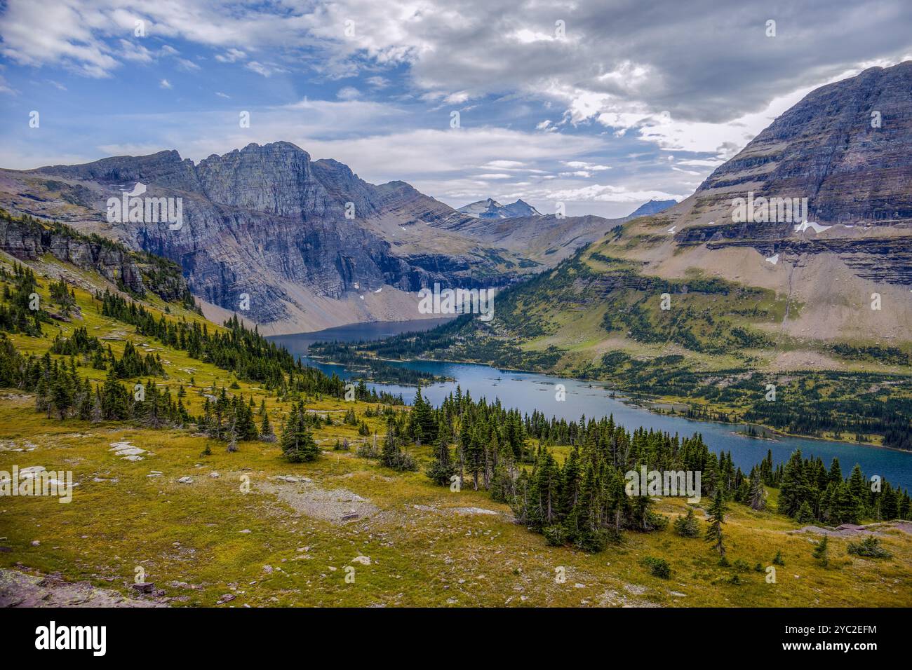 Hidden Lake in Glacier National Park Stock Photo - Alamy