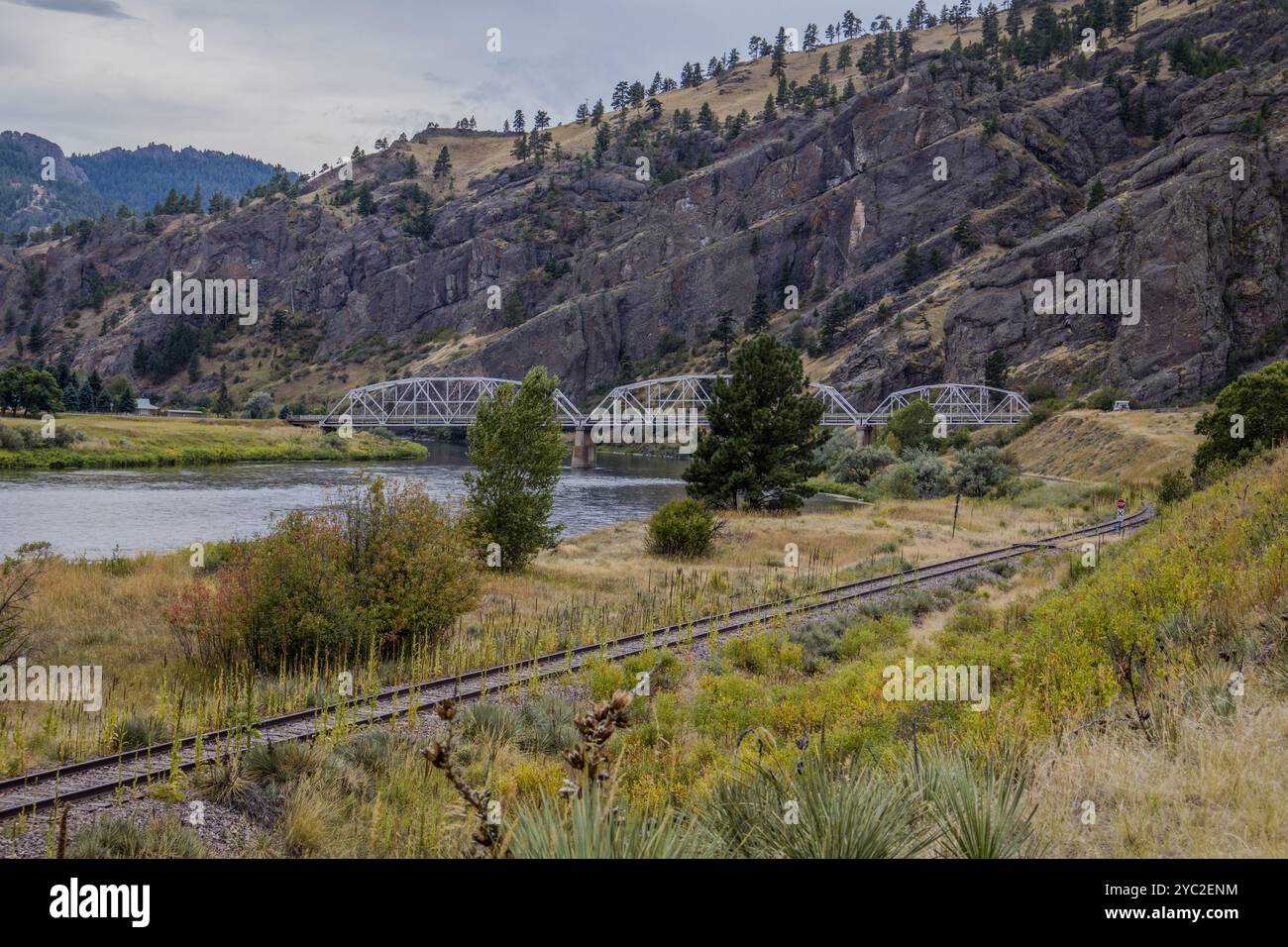 The Hardy Bridge in Cascade, Montana Stock Photo - Alamy