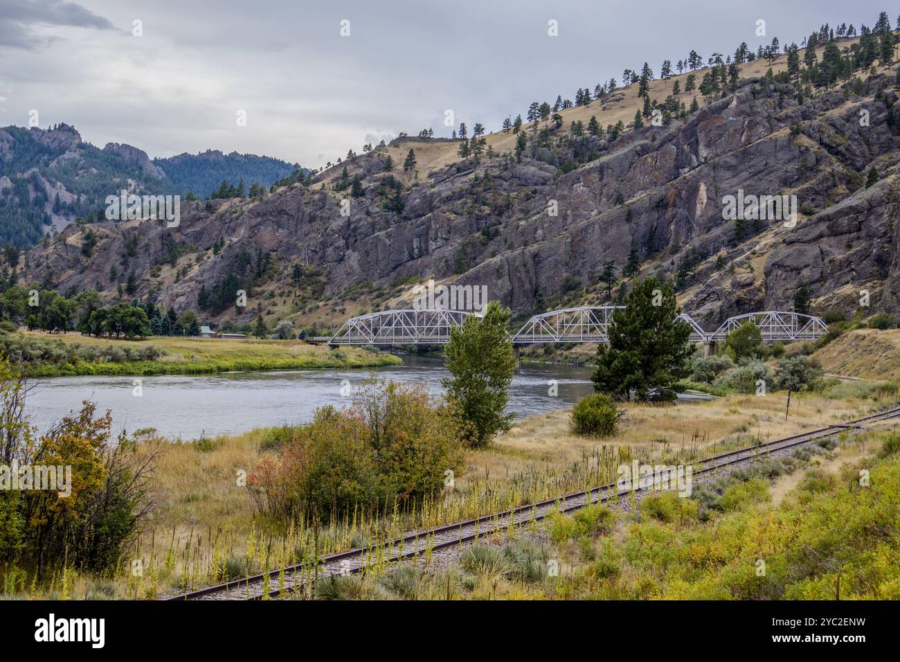 The Hardy Bridge in Montana Stock Photo - Alamy