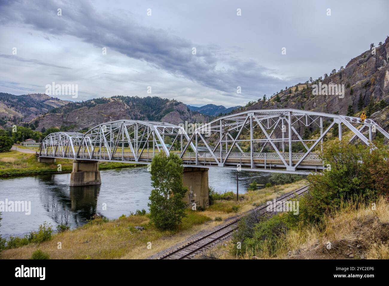 The Hardy Bridge in Montana Stock Photo - Alamy