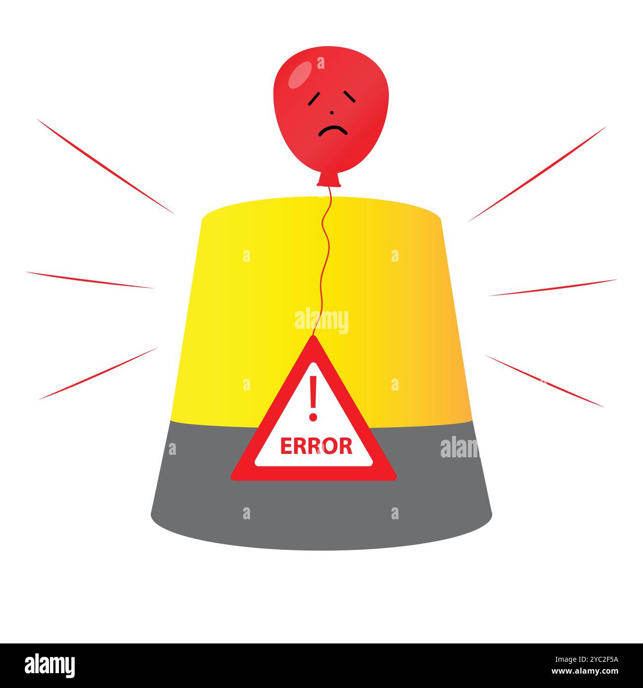 Flashing warning lights Stock Vector Images - Alamy