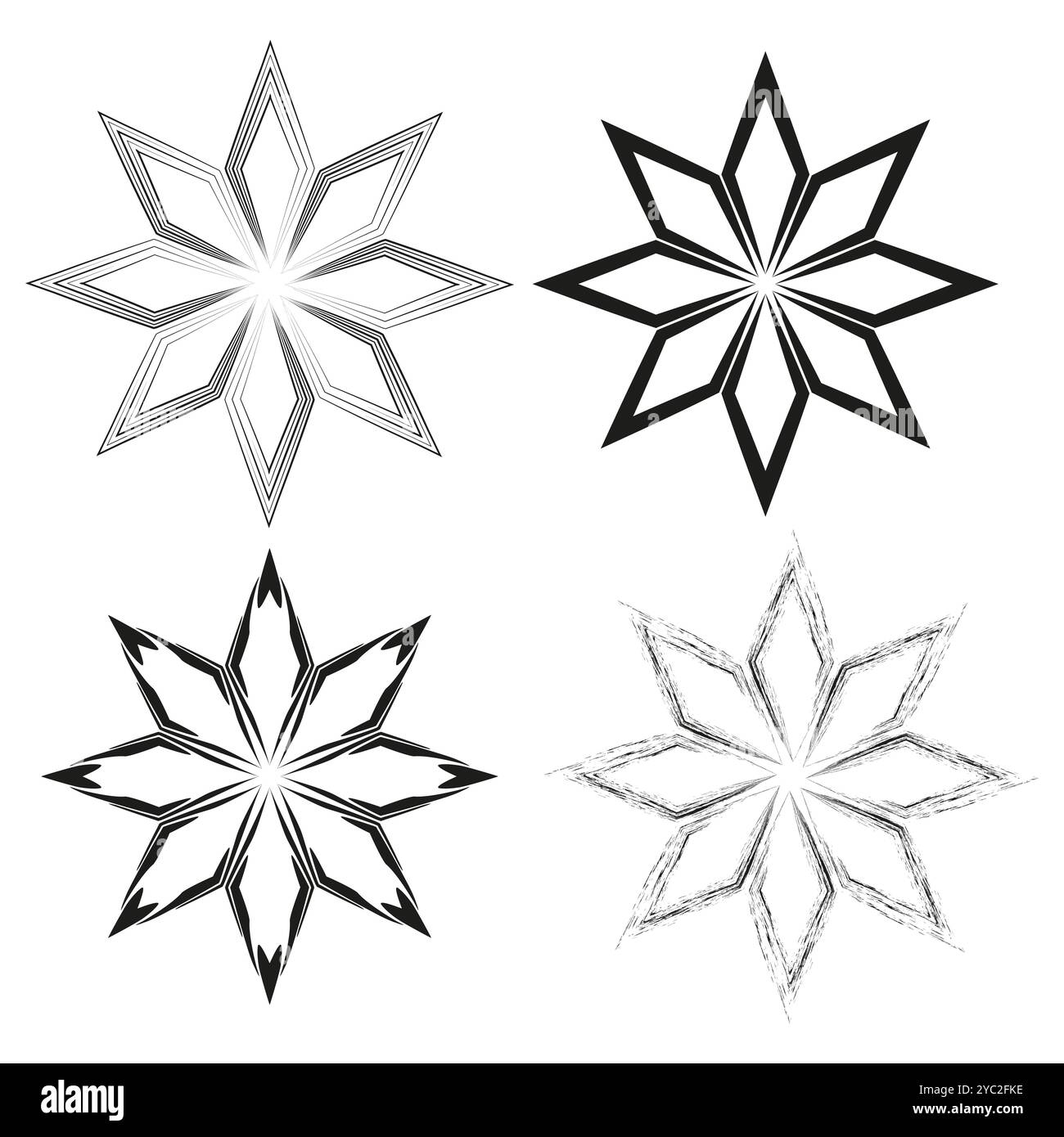 Line Designs Geometry Star