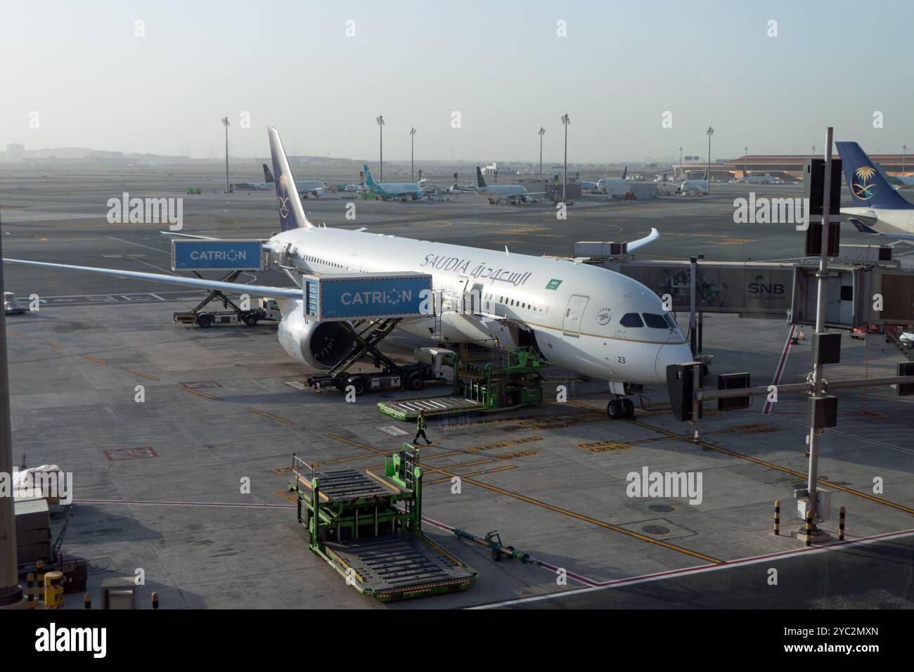 View of King Abdulaziz International Airport in Jeddah, Saudi Arabia ...