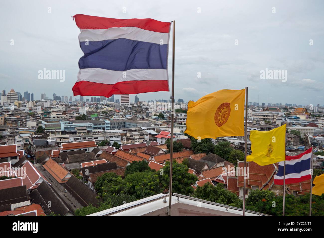 Urban view of Bangkok, Thailand, Asia. City landscape of Thai town ...