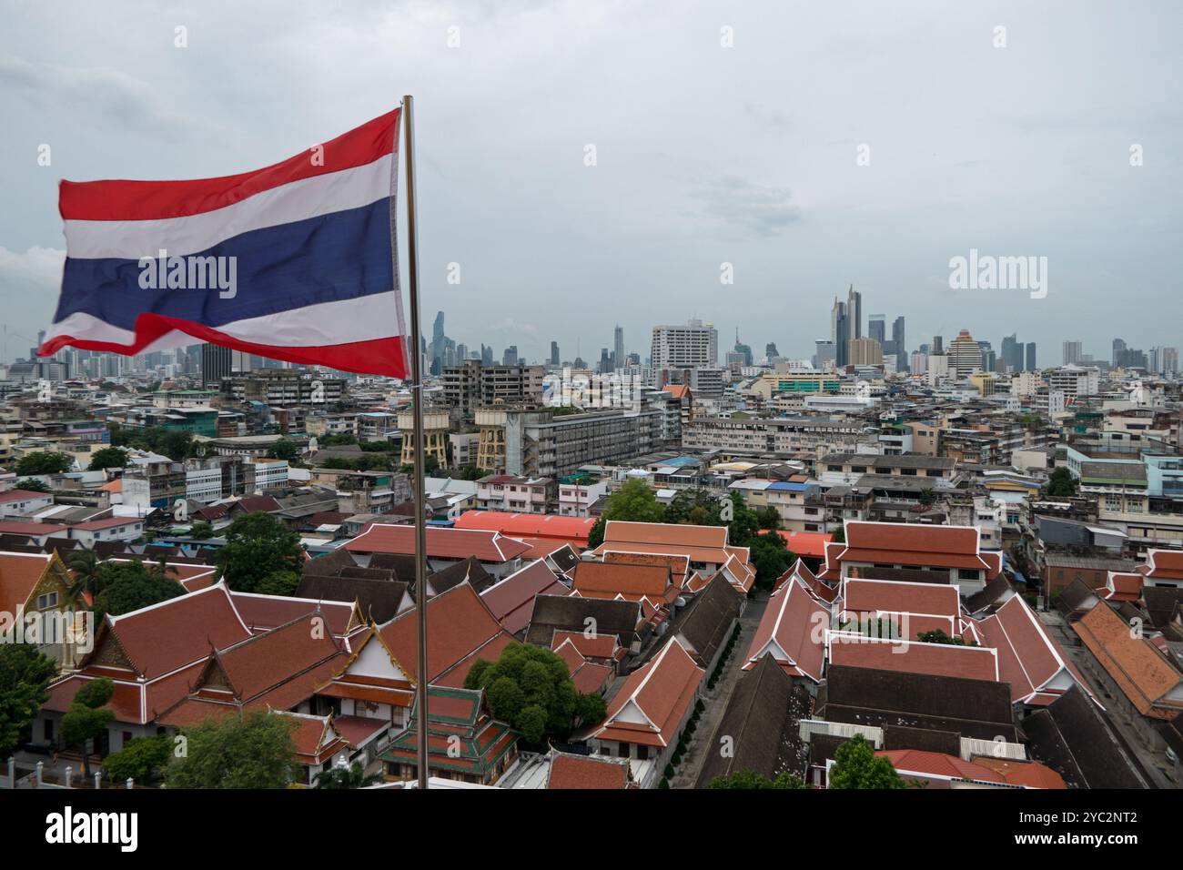 Urban view of Bangkok, Thailand, Asia. City landscape of Thai town ...