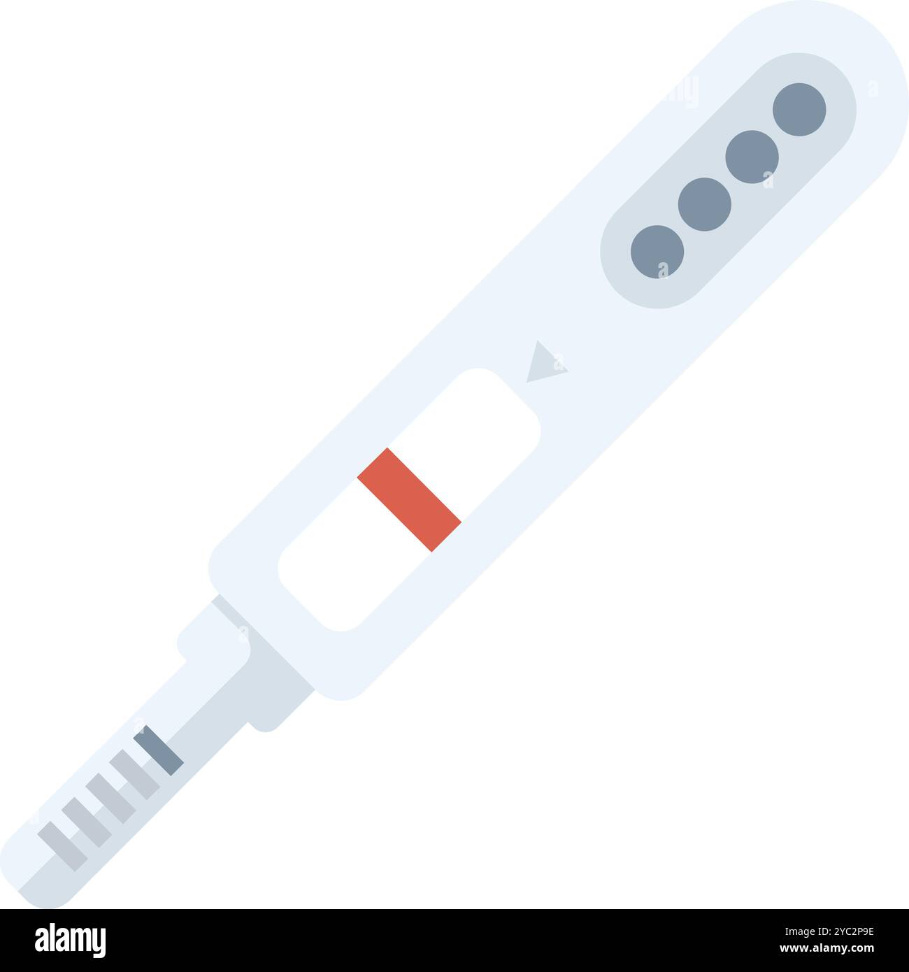 Positive pregnancy test is revealing two lines, indicating pregnancy ...