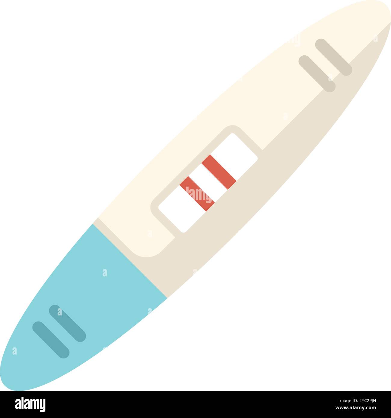 Positive pregnancy test showing two red lines for a positive result ... Positive pregnancy test showing two red lines for a positive result ...