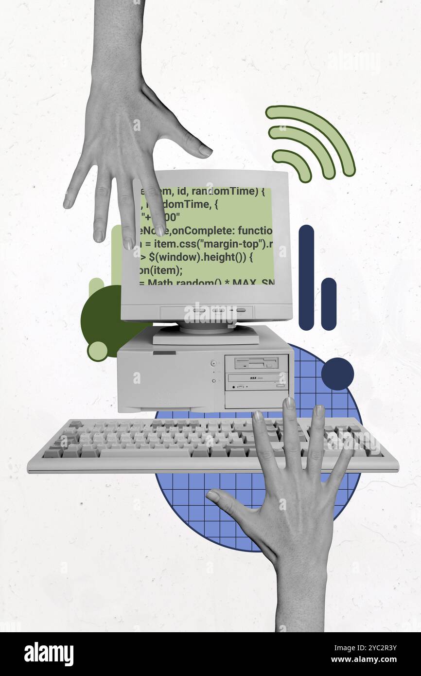 Composite trend artwork sketch image photo collage of bodyless hand ...