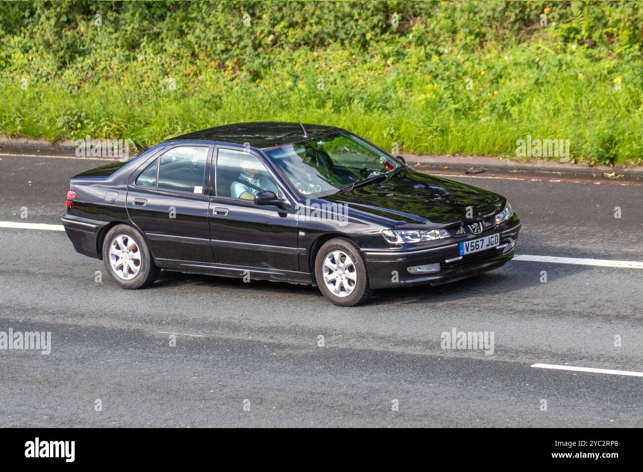 1999 90s Black nineties Peugeot 406 L Hdi 90 Car diesel Saloon 1997cc ...