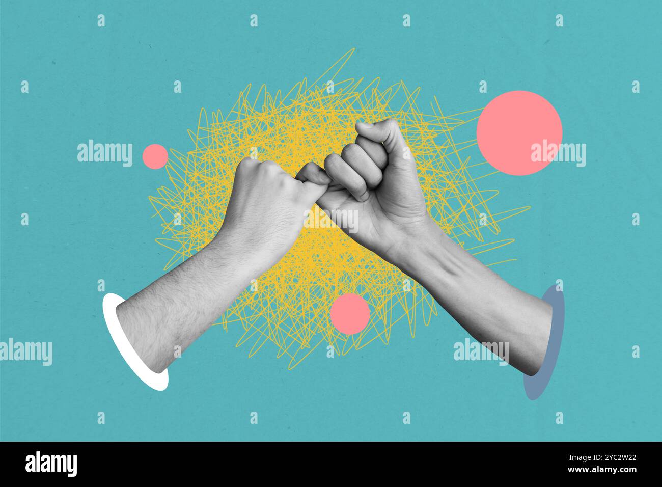 Composite trend artwork 3D sketch image photo collage of hole ...