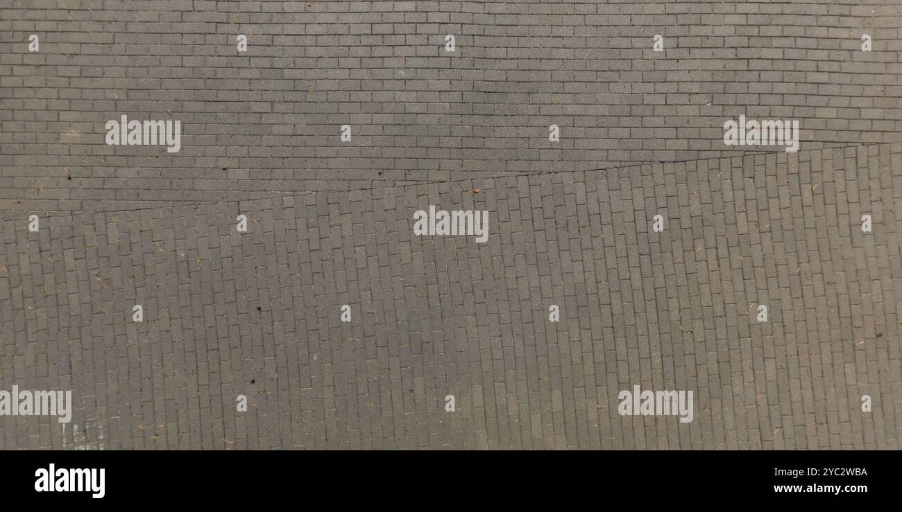 top view of surface of pedestrian path with paving slabs Stock Photo ...