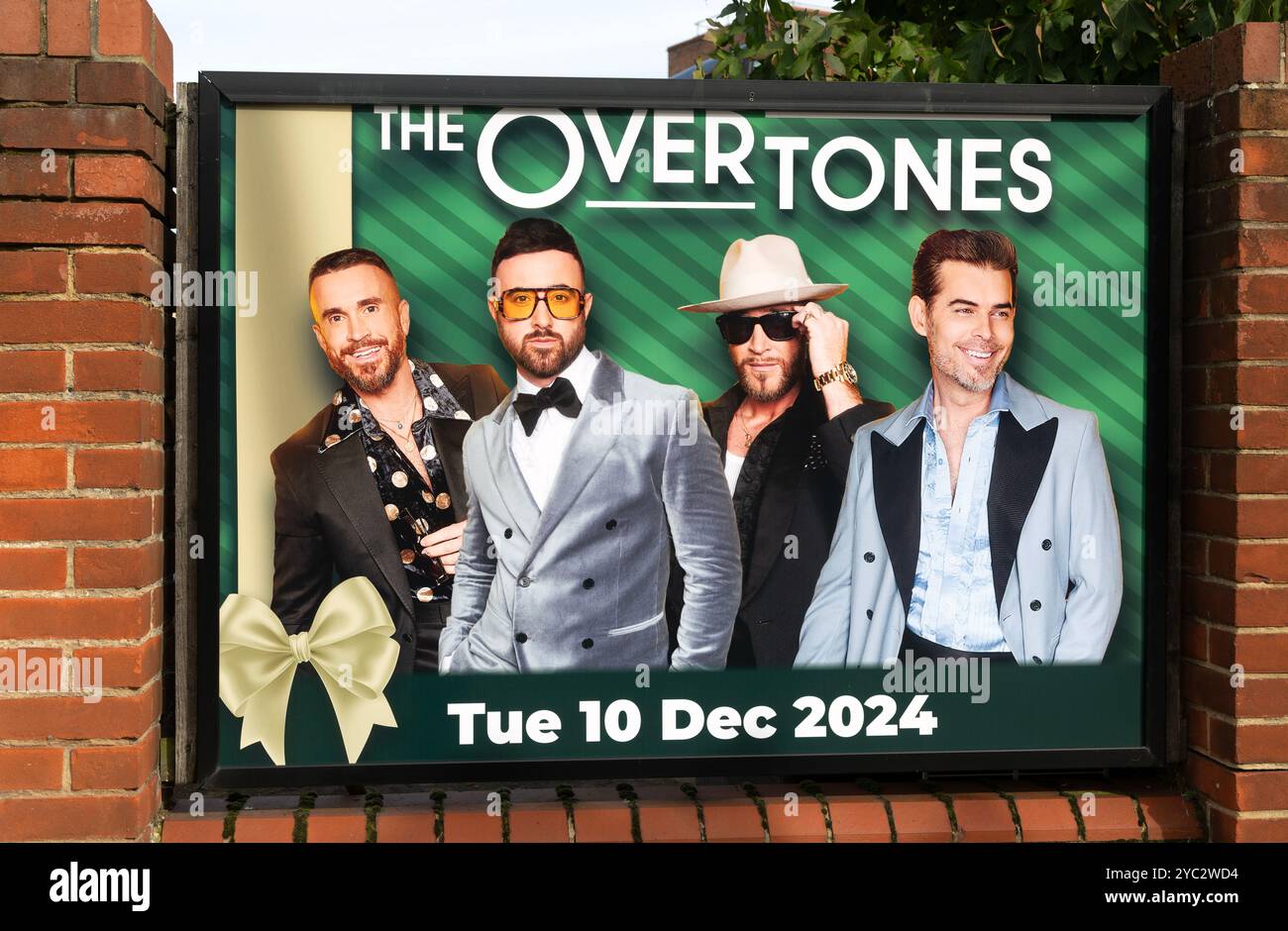 Poster advertising The Overtones tour event performance 10 December ...