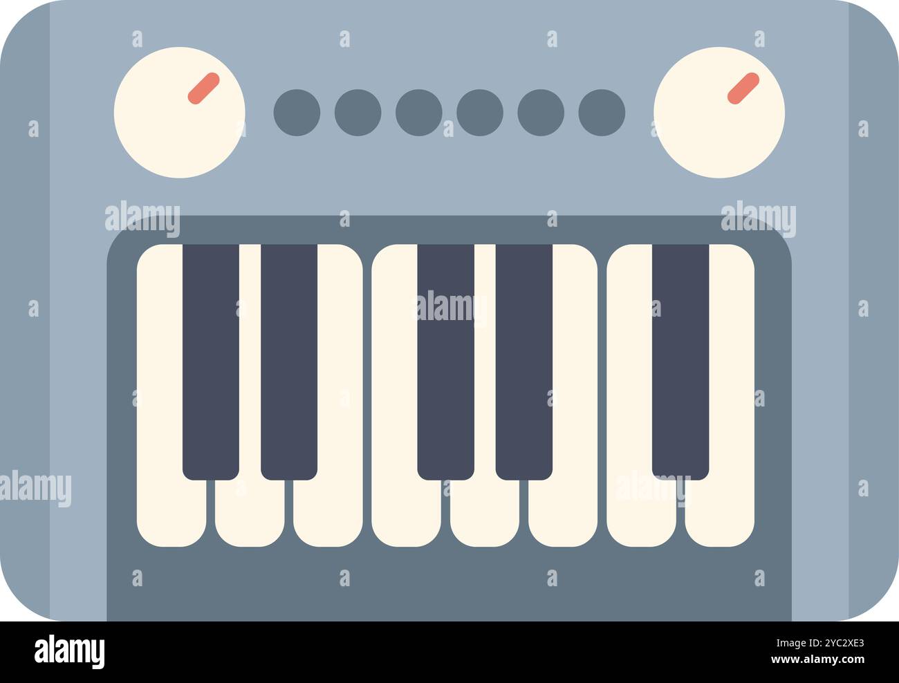 Playing digital piano Stock Vector Images - Alamy