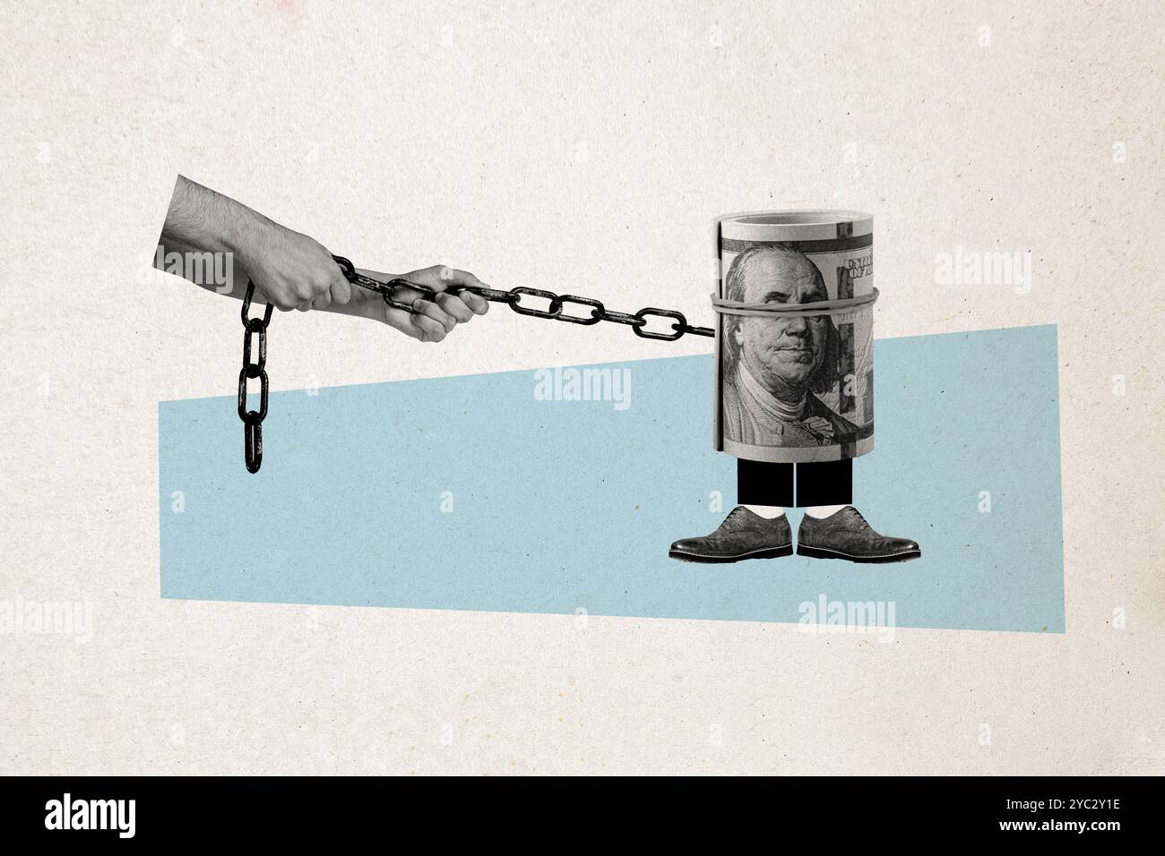 Composite trend artwork sketch image photo collage of anonymous hand ...