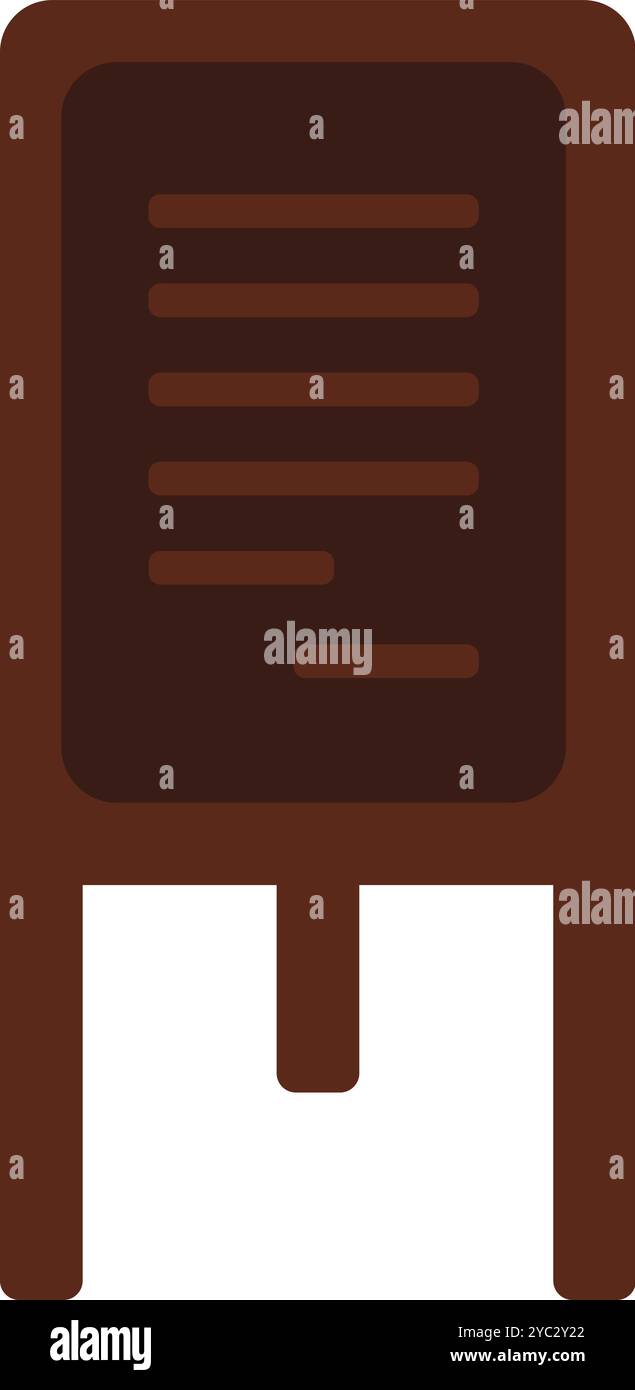 Vector illustration of a menu board for cafe in solid cartoon style ...