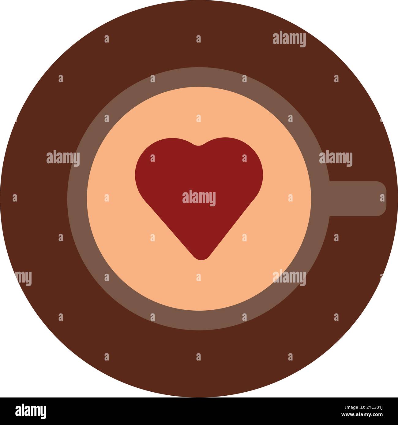 Top view roasted heart Stock Vector Images - Alamy