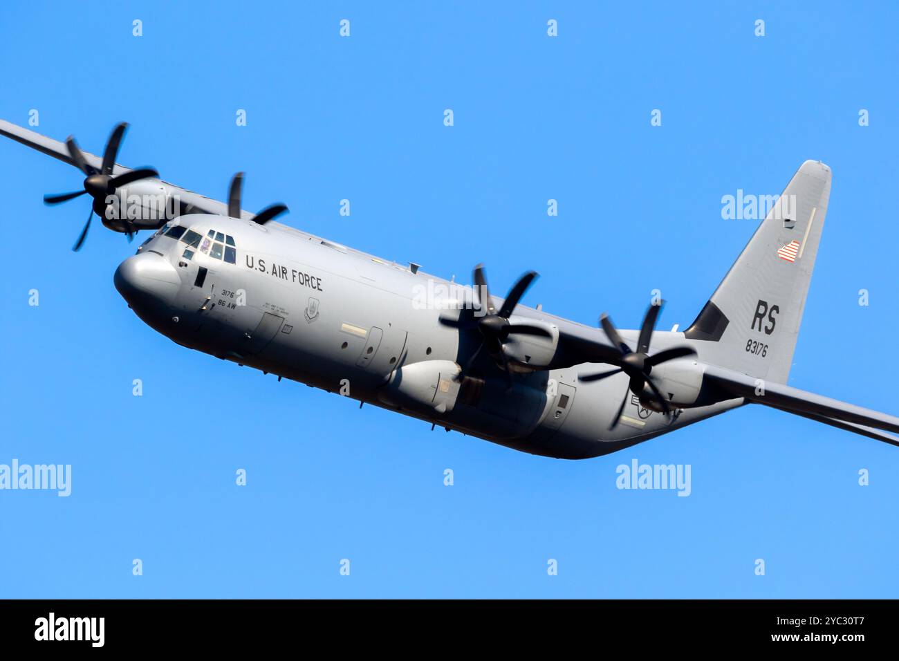 US Air Force Lockheed Martin C-130J Super Hercules from 86th AW based ...