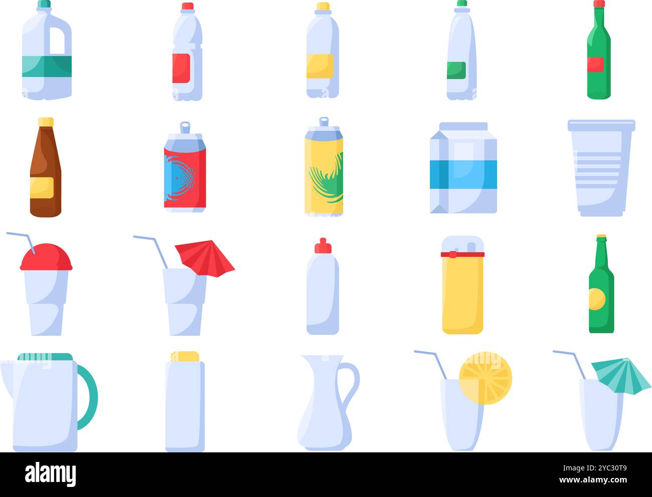 Plastic milk storage containers Stock Vector Images - Alamy
