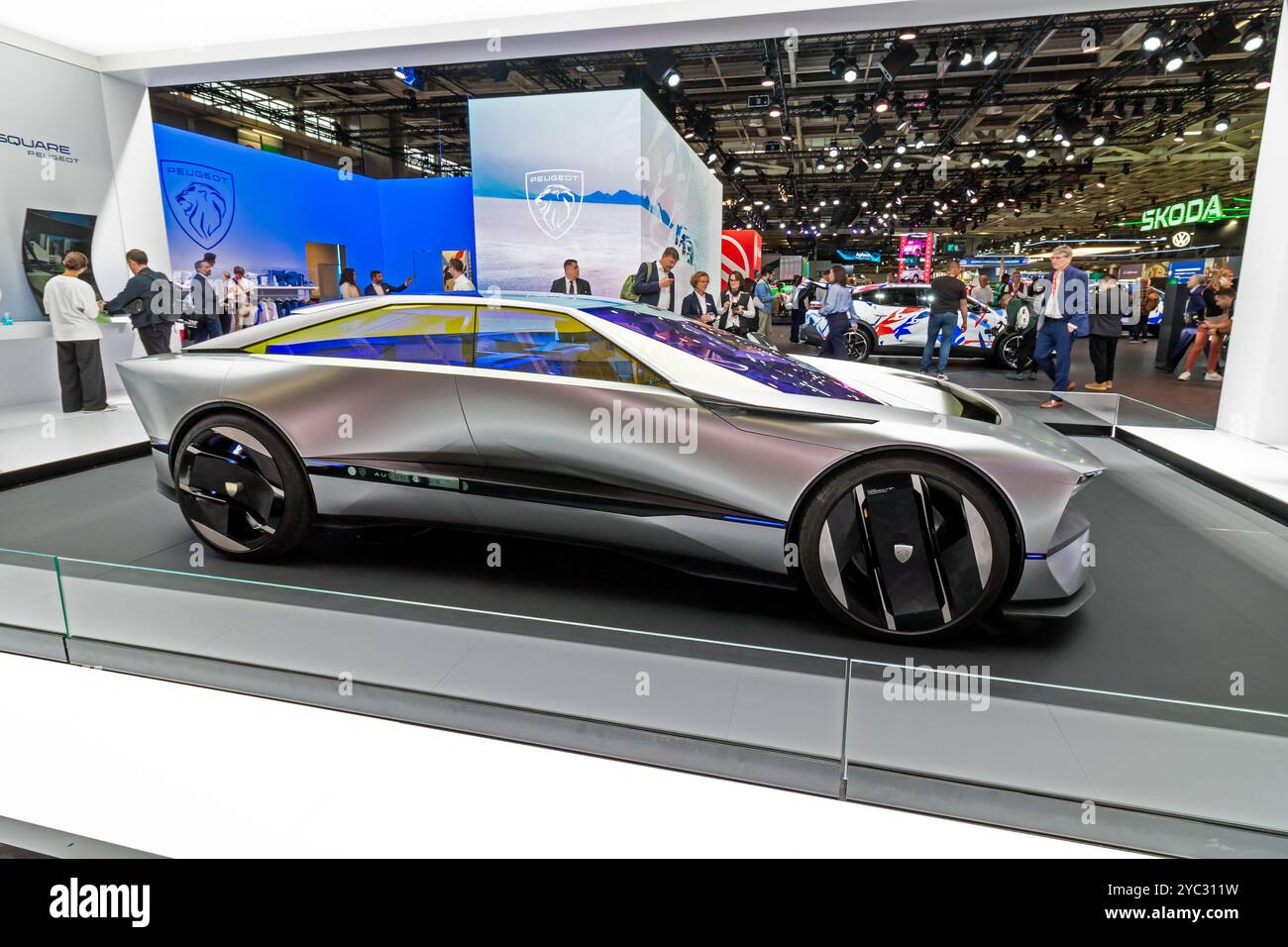 Peugeot Inception concept car (2025) at the Paris Motor Show. Paris ...