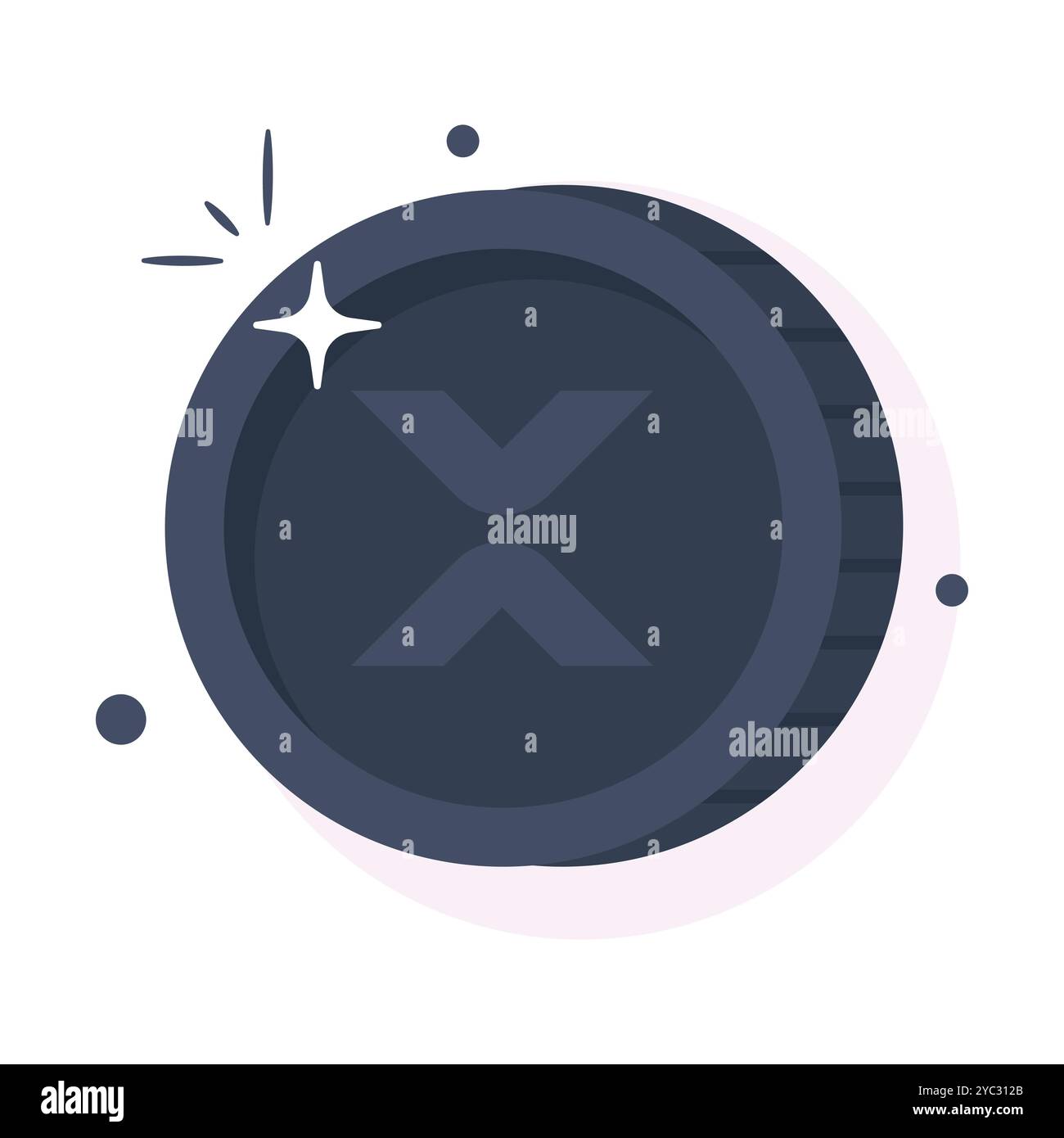 Well designed icon of Xrp coin, cryptocurrency coin vector design Stock ...