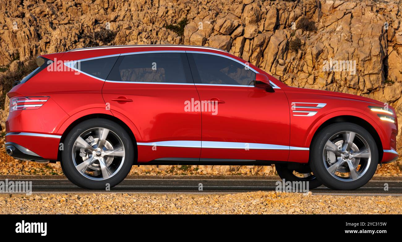 Genesis GV80 Luxury SUV Stock Photo - Alamy