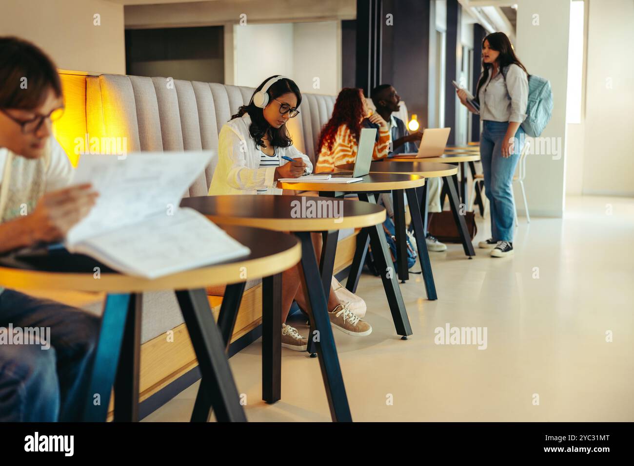 In school students interacting digital hi-res stock photography and ...