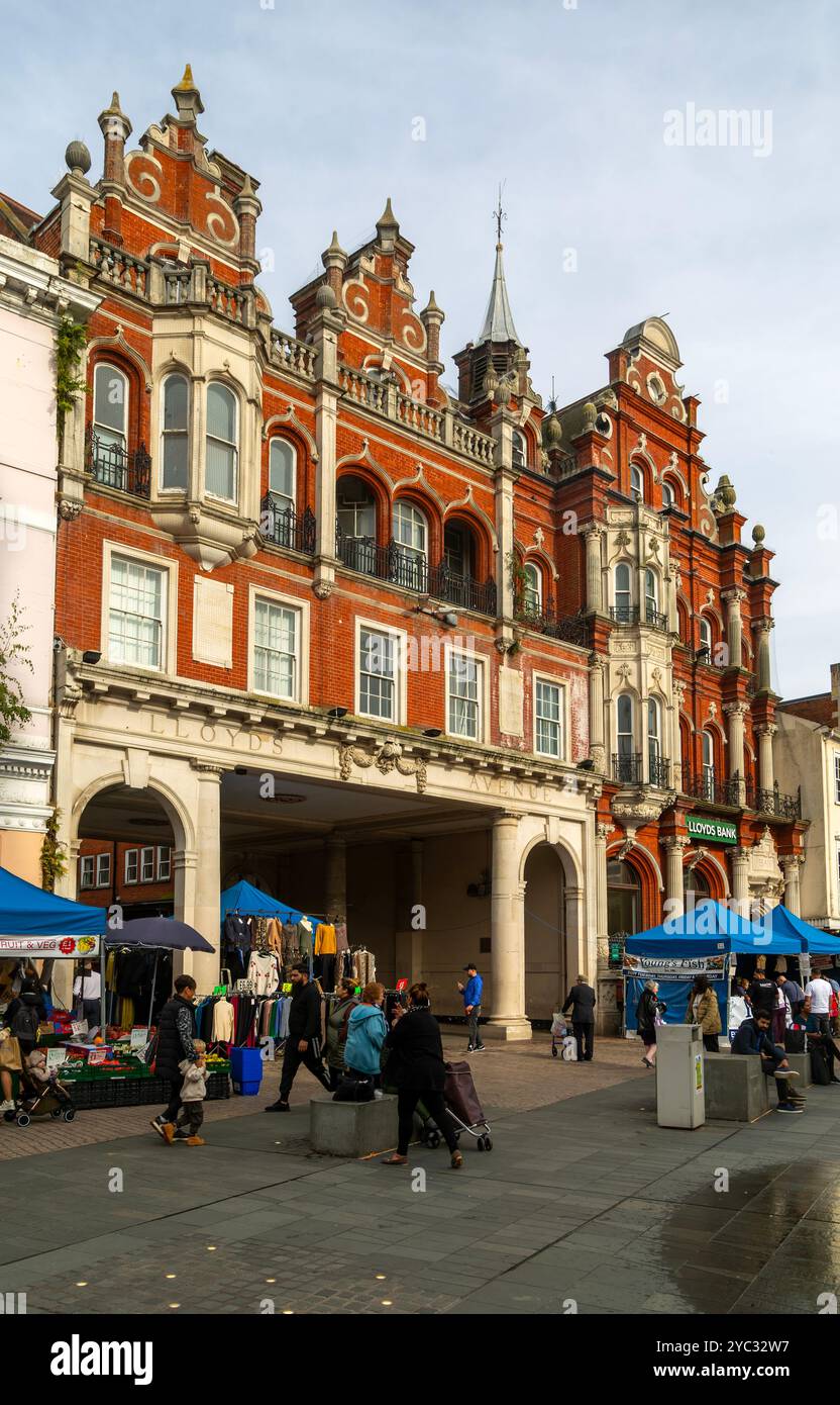 Historic Lloyds Building in town centre of Ipswich, Suffolk, England ...