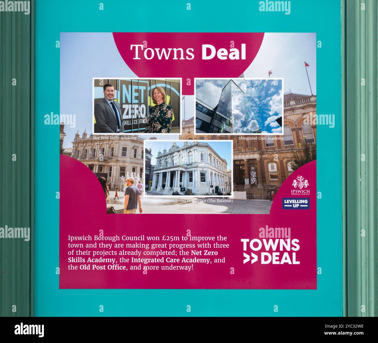 Information promotion poster for Towns Deal levelling up town ...