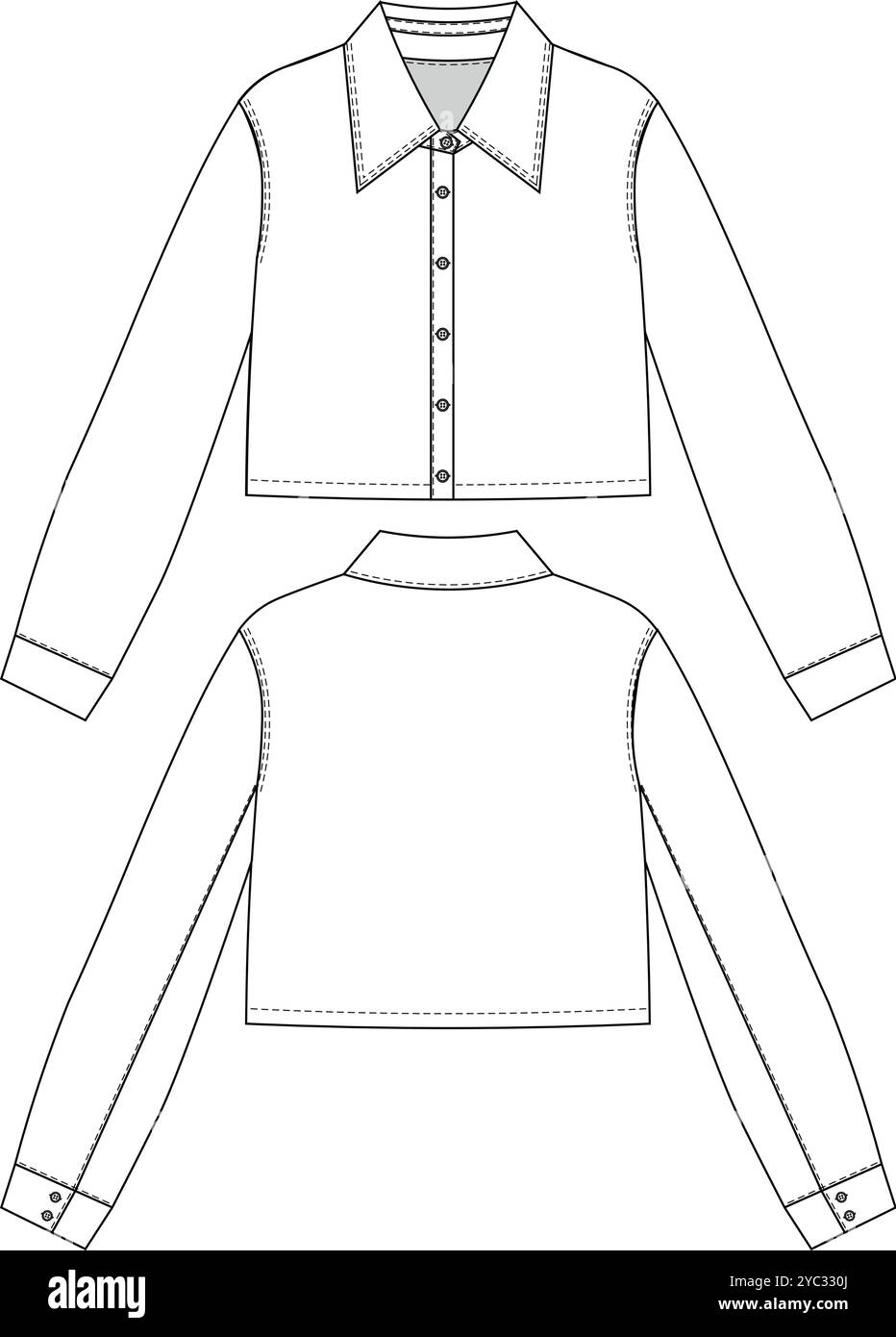 Technical design shirt Stock Vector Images - Alamy