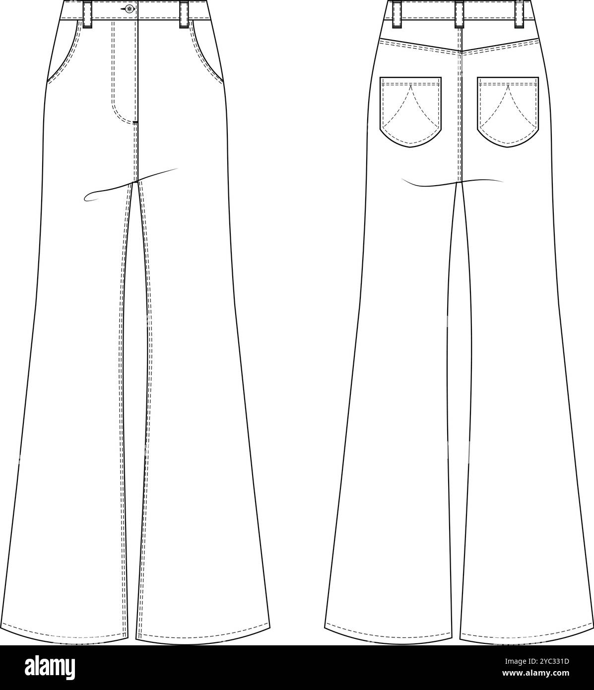 with pockets high rise high waist wide leg flared jean denim pant ...