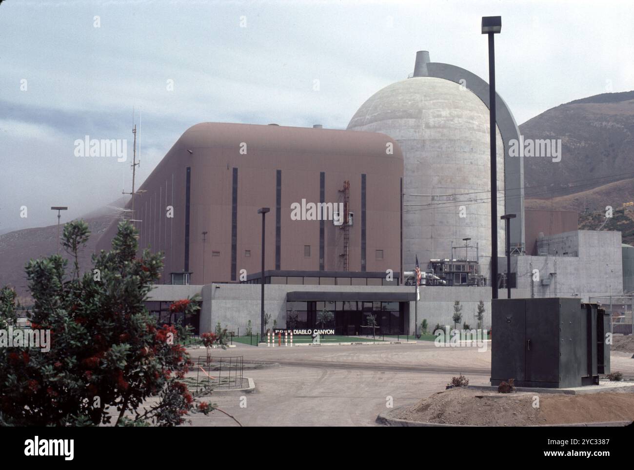 Avila Beach, CA. U.S.A. 1986.. Diablo Canyon Nuclear Power Plant. Built ...