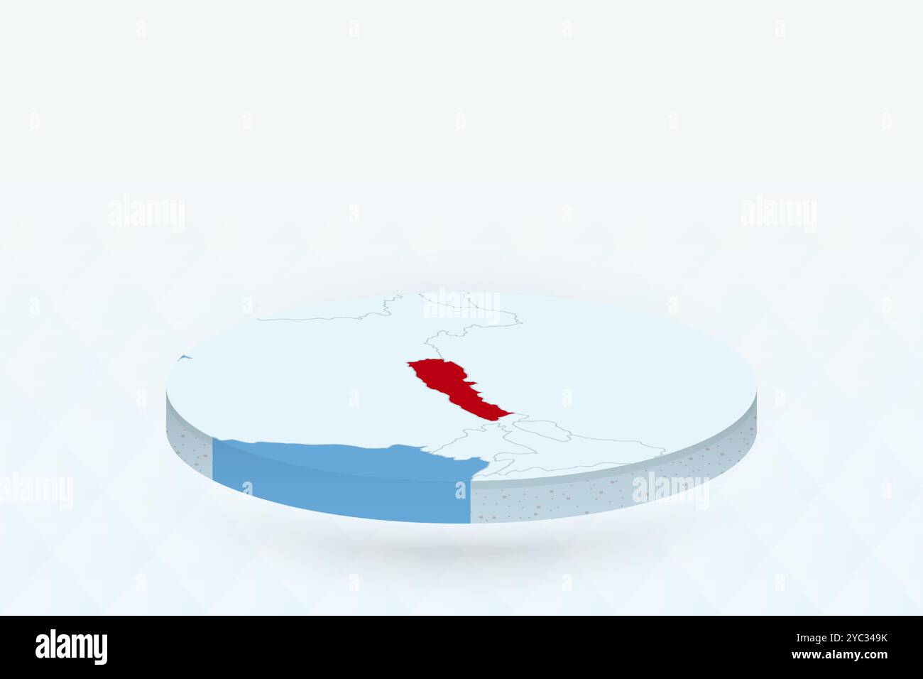 Nepal map 3d hi-res stock photography and images - Alamy